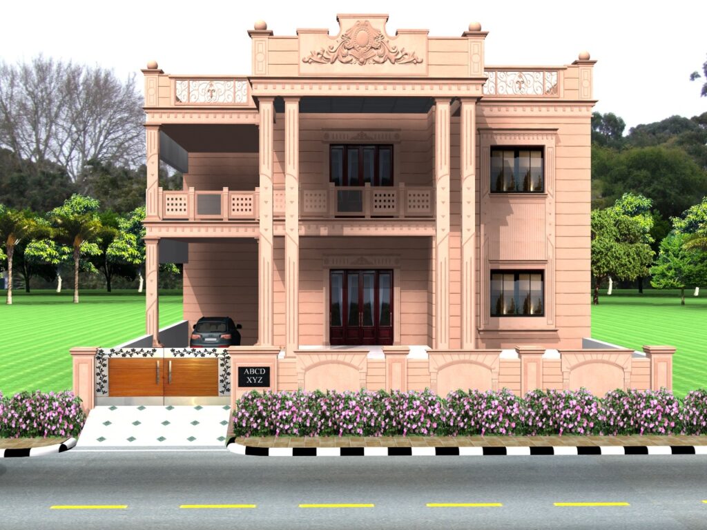 Stone Front Elevation, Stone Front Elevation Jodhpur, Jodhpur Stone ...