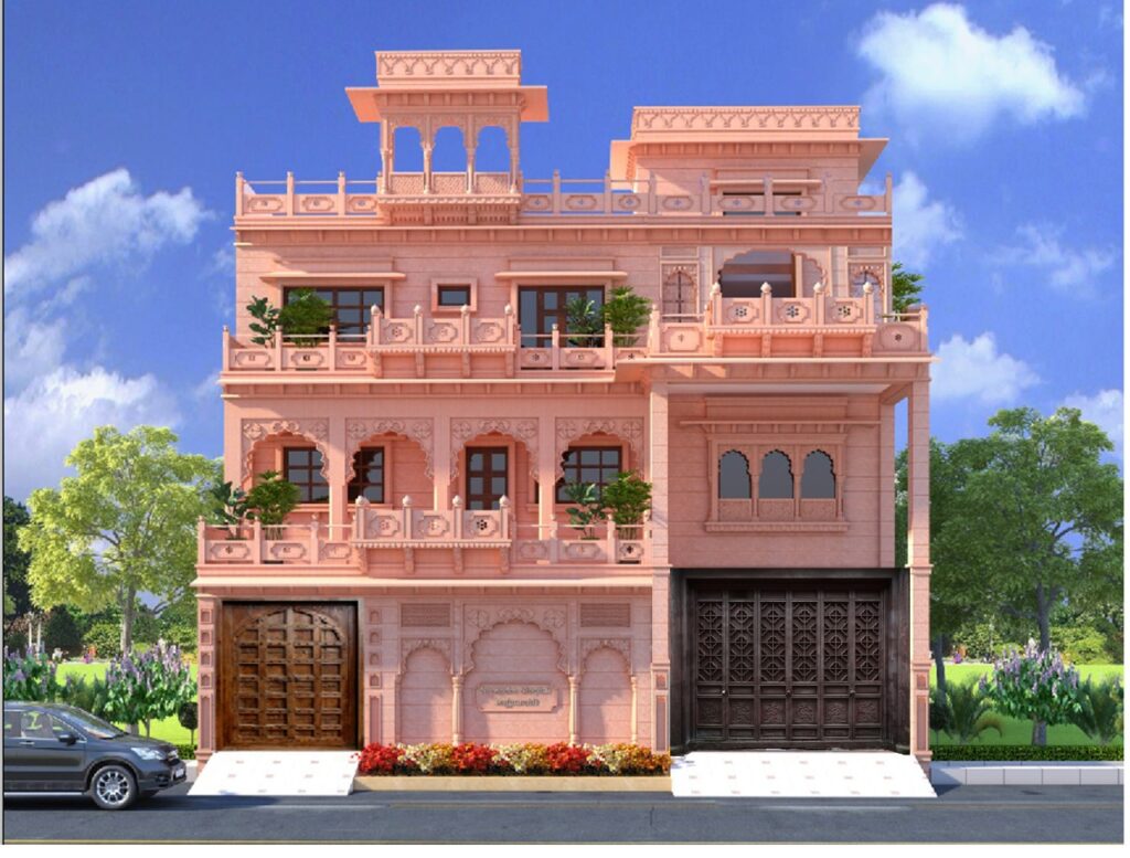 Stone Front Elevation, Stone Front Elevation Jodhpur, Jodhpur Stone ...